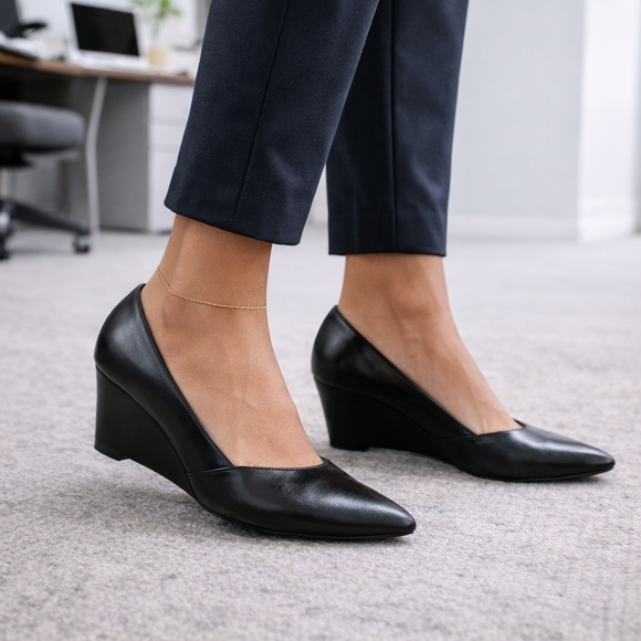 Franco Sarto | Shoes | Franco Sarto Frankie Wedge Pump Black 75m | Poshmark